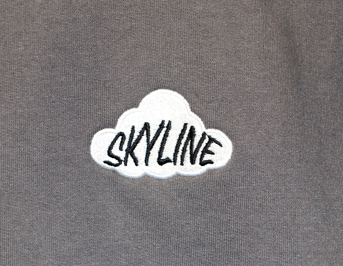 Cloud Logo Hoodie (GREY) – Skyline Threads